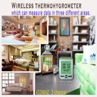 China Digital Weather Station And Wireless Wall Mounted Room Thermometer Clock for sale