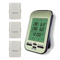 China Home Wireless Temperature And Humidity Meter With Clock And Weather Forecast Function for sale