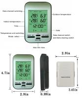 China Home Wireless Temperature And Humidity Meter With Clock And Weather Forecast Function for sale