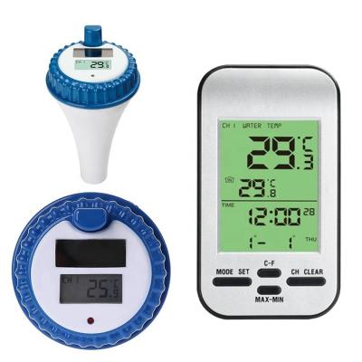 China 7-15v Supply Voltage Wireless Digital Water Thermometer For Swimming Pool Temperature for sale