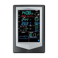 China Rainfall Data 6-In-1 Professional Weather Station With Wind Direction And Speed Display for sale
