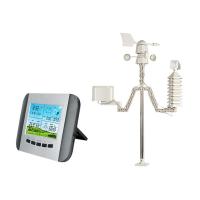 China Large Screen Digital Weather Station With Outdoor Rain Sensor And 48s Data Update for sale