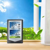 China Home Outdoor Wireless Weather Station With Color Display And Temperature Forecast for sale