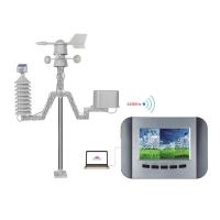 China Large Screen Digital Weather Station With Outdoor Rain Sensor And 48s Data Update for sale