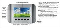 China Large Screen Digital Weather Station With Outdoor Rain Sensor And 48s Data Update for sale