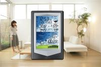 China Wireless PC Terminal For Home Temperature Humidity Wind Speed Weather Station for sale