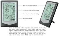 China Wireless Wind Direction And Speed Weather Station Indoor Temperature Range 0 To 50 °C for sale