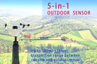 China Wireless Outdoor Weather Station Remotely Measure Wind Direction Wind Speed Rainfall Air Pressure, for sale