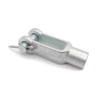 China High Precision Carbon Steel Drop Forged Clevis Threaded Yoke Ends for Custom Orders for sale