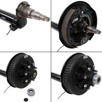 China 12v Voltage 7000lb Torsion Trailer Axle with Electric Brakes and Hand Brake Option for sale