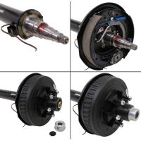 China Custom Size Trailer Axles with Mechanical / Electric Brakes and 6600 lbs Max Payload for sale