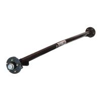 China Black Anti-Rust Paint Unbraked Trailer Axle for Heavy Loads and Max Speed of 90 km/h for sale