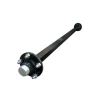 China Black Anti-Rust Paint Unbraked Trailer Axle for Heavy Loads and Max Speed of 90 km/h for sale