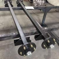 China Black Anti-Rust Paint Unbraked Trailer Axle for Heavy Loads and Max Speed of 90 km/h for sale