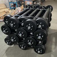 China Trailer Parts in 3500 lb 5 lug Electric Brake Trailer Axle Assembly for sale