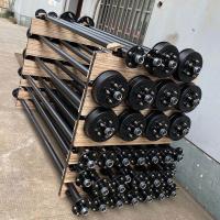 China Trailer Parts in 3500 lb 5 lug Electric Brake Trailer Axle Assembly for sale