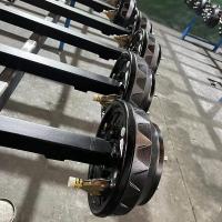 China 500Kg-2000Kg Load Capacity Trailer Axle With Mechanical Drum Brake Easy Installation for sale