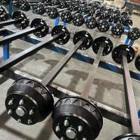 China 500Kg-2000Kg Load Capacity Trailer Axle With Mechanical Drum Brake Easy Installation for sale