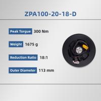 China ZBDynamiX ZPA100-20-18-D High-Torque Planetary Joint Actuator 300 Nm Peak 18:1 Ratio 48V for sale