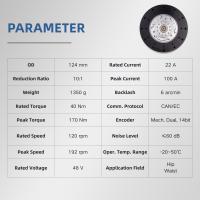 China ZBDynamiX ZPA100-20-10-D High-Torque Planetary Joint Actuator 170 Nm Peak Torque 10:1 Reduction Ratio for sale