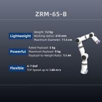 China ZBDynamiX ZRM-65-B 6-Axis Collaborative Robot Arm 650mm Reach High-Precision Cobot for Pick-and-Place for sale