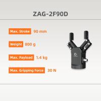 China ZBDynamiX ZAG-2F90D Two-Finger Electric Robotic Gripper 1.4 kg Payload 90 mm Stroke 24 V DC for sale