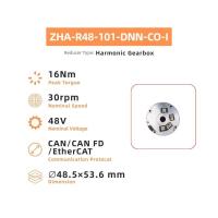 China ZBDynamiX ZHA-R48-101-DNN-CO-I Integrated Harmonic Joint Actuator 16Nm Peak Torque 101:1 Ratio OD48mm for sale