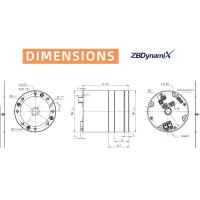 China ZBDynamiX ZHA-R58 Integrated Harmonic Joint Actuator 45 Nm Peak Torque 101:1 Ratio OD58 mm for sale