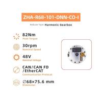 China ZBDynamiX ZHA-R68-101-DNN-CO-I Harmonic Joint Actuator 82 Nm Peak Torque 101:1 Ratio OD68 mm for sale