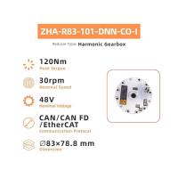 China ZBDynamiX ZHA-R83-101-DNN-CO-I Integrated Harmonic Joint Actuator 120 Nm Peak Torque 101:1 Ratio OD83 mm for sale