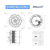China ZBDynamiX ZPA76-15-25-D Integrated Planetary Joint Actuator 90 Nm Peak Torque 25:1 Ratio OD 85 mm for sale