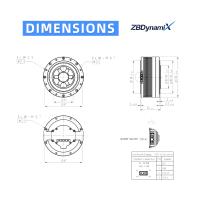 China ZBDynamiX ZPA81-12-18-D Integrated Planetary Joint Actuator 90 Nm Peak Torque 18:1 Ratio OD105 mm for sale