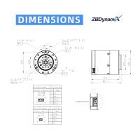 China ZBDynamiX ZPA43-15-36-D-CO Integrated Planetary Joint Actuator 70 Nm Peak Torque 36:1 Ratio OD56 mm for sale