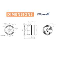 China ZBDynamiX ZHA-Lite-R68-101-DNN-I Lightweight Harmonic Joint Actuator | 82 Nm Peak Torque, 101:1 Ratio, OD68 mm for sale