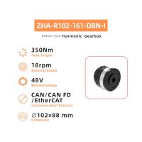 China ZBDynamiX ZHA-R102-161-DBN-I Compact Harmonic Joint Actuator | 350 Nm Peak Torque, 161:1 Ratio, Ø102×88 mm for sale