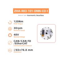 China ZBDynamiX ZHA-R83-101-DNN-CO-I Integrated Harmonic Joint Actuator 120 Nm Peak Torque 101:1 Ratio OD83 mm for sale