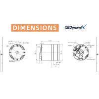 China ZBDynamiX ZHA-R68-101-DNN-CO-I Harmonic Joint Actuator 82 Nm Peak Torque 101:1 Ratio OD68 mm for sale
