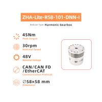 China ZBDynamiX ZHA-Lite-R58-101-DNN-I Lightweight Harmonic Joint Actuator with 45 Nm Peak Torque and 101:1 Reduction Ratio for sale
