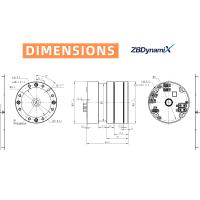 China ZBDynamiX ZHA-Lite-R58-101-DNN-I Lightweight Harmonic Joint Actuator with 45 Nm Peak Torque and 101:1 Reduction Ratio for sale