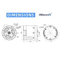 China ZBDynamiX ZPA-Lite-35-10-8-D Integrated Planetary Joint Actuator | 5 Nm Peak Torque, 300 rpm, OD46 mm for sale