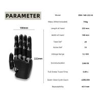 China ZBDynamiX ZDH-16D-222-N 20-DoF Dexterous Robotic Hand | 16 Active DOF, 52 N Grip Strength, CAN FD Communication for sale