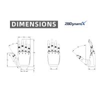 China ZBDynamiX ZDH-6D-184-N Five-Finger Humanoid Robotic Hand 11 DOF for Robot Arms for sale