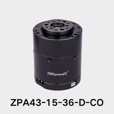 China ZBDynamiX ZPA43-15-36-D-CO Integrated Planetary Joint Actuator 70 Nm Peak Torque 36:1 Ratio OD56 mm for sale