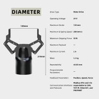China ZBDynamiX ZAG-2F120S-N Two-Finger Parallel Robotic Gripper | 120 mm Stroke, 50 N Gripping Force, ±0.03 mm Repeatability for sale