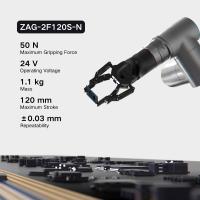 China ZBDynamiX ZAG-2F120S-N Two-Finger Parallel Robotic Gripper | 120 mm Stroke, 50 N Gripping Force, ±0.03 mm Repeatability for sale