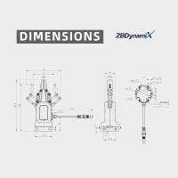 China ZBDynamiX ZAG-2F90D-N Two-Finger Parallel Robotic Gripper | 90 mm Stroke, 25 N Gripping Force, ±0.03 mm Repeatability for sale