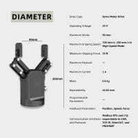 China ZBDynamiX ZAG-2F90D-N Two-Finger Parallel Robotic Gripper | 90 mm Stroke, 25 N Gripping Force, ±0.03 mm Repeatability for sale