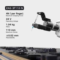 China ZBDynamiX ZAG-3F110-N Three-Finger Adaptive Robotic Gripper | 110 mm Stroke, 2.5 kg Max Payload, ±0.02 mm Repeatability for sale