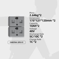 China ZBDynamiX CHEETAH-2PD-01 48V Robotic Battery Pack | 10Ah Capacity, 50A Continuous Discharge Current, 110A Pulse Discharge Current for sale