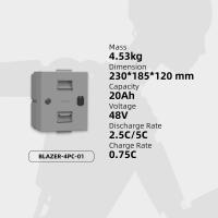 China ZBDynamiX BLAZER-4PC-01 48V Robotic Battery Pack | 20Ah Capacity, 50A Continuous Discharge Current, 110A Pulse Discharge Current for sale